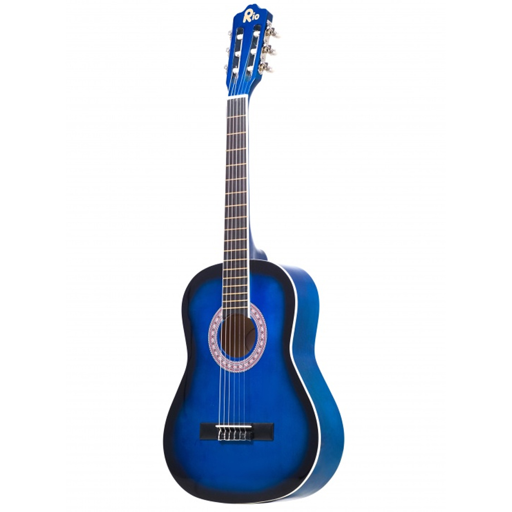 Rio 3/4 size (36") Junior Classical Guitar - Blue | Free & Fast P&P