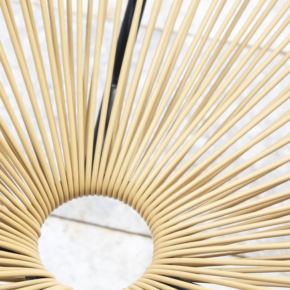 RayGar 3pcs Bistro Egg Designer String Chair Indoor & Garden Set ...