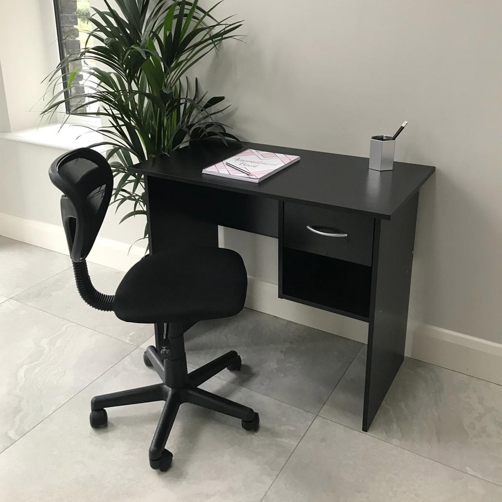Computer Desk and Chair Office Set - Black | Free & Fast P&P