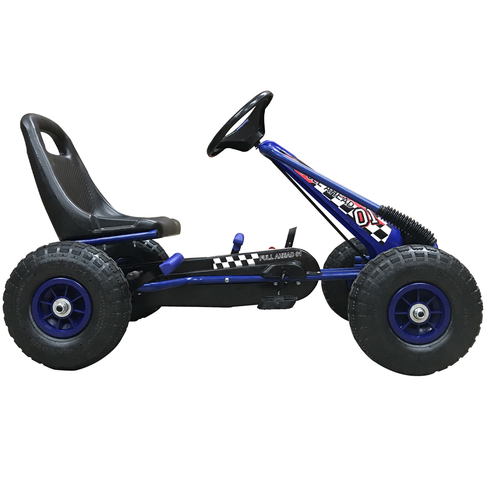 Kiddo Kids Racer Pedal Go-Kart 4-8 Years - Blue | Free & Fast P&P