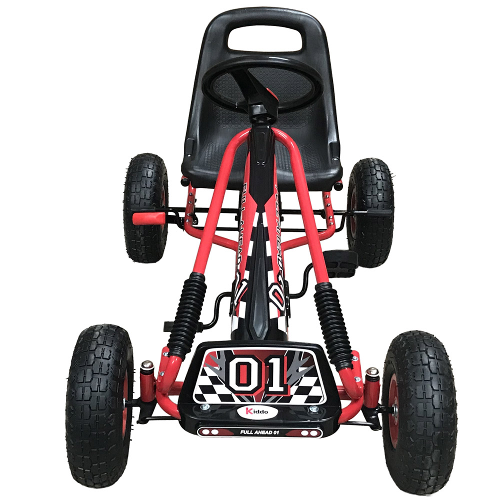 Kiddo Kids Racer Pedal Go-Kart 4-8 Years - Red | Free & Fast P&P