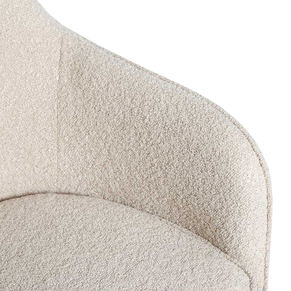 Genesis Muse Chair in Boucle Fabric - Cream | Free & Fast P&P