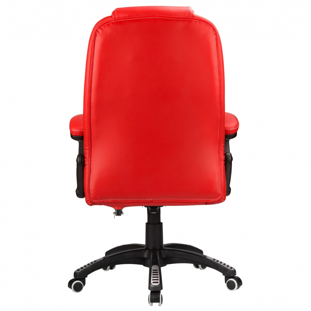 RayGar Luxury Faux Leather High Back Reclining Office Chair - Red ...