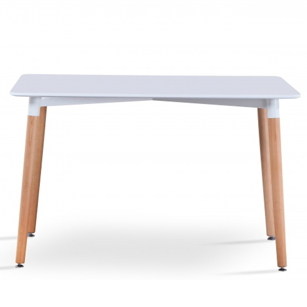 RayGar Rectangular Dining Table - White | Free & Fast P&P
