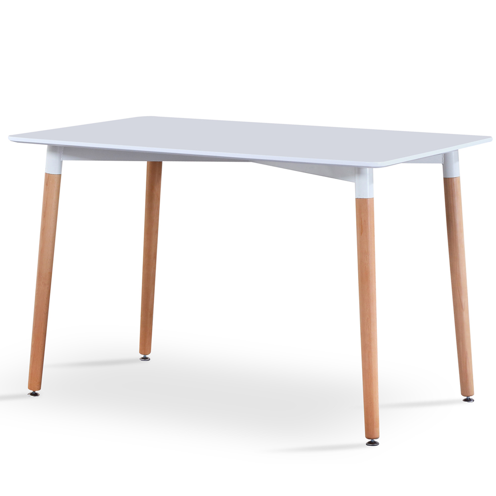 RayGar Rectangular Dining Table - White | Free & Fast P&P