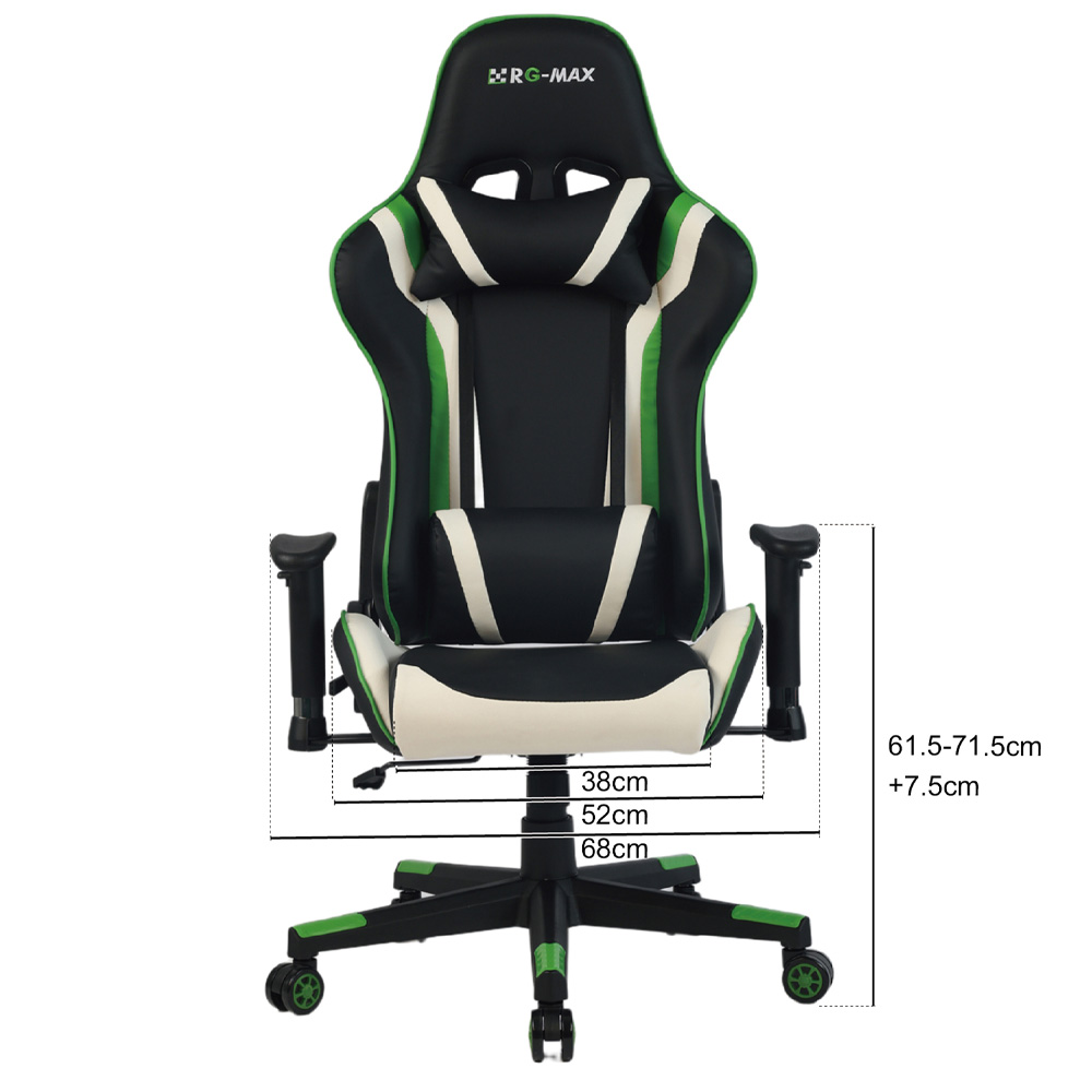 RG-MAX Gaming Chair Ergonomic Racing Style – Adjustable Recline ...