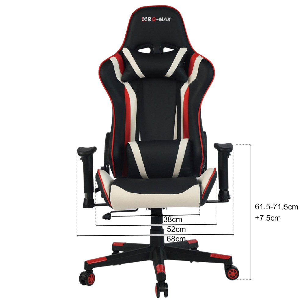 RG-MAX Gaming Chair Ergonomic Racing Style – Adjustable Recline ...