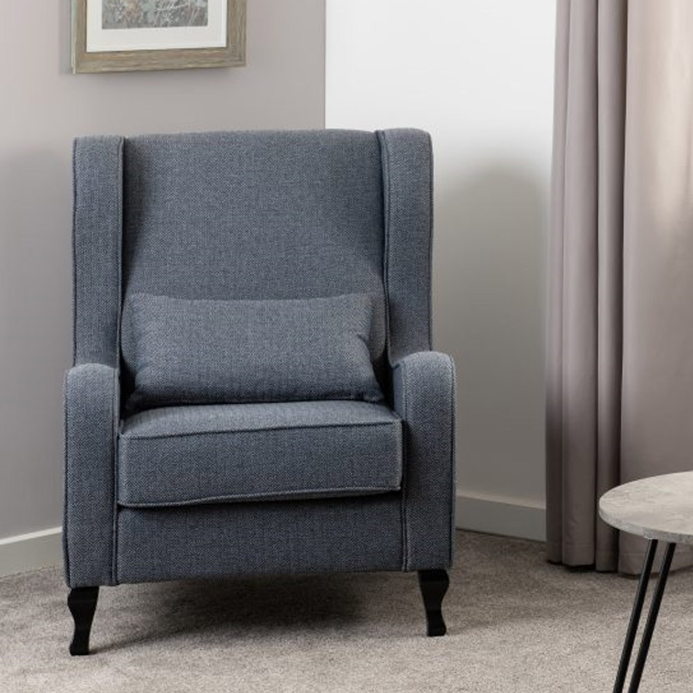 Sherborne Fireside Chair - Slate Blue | Free & Fast P&P