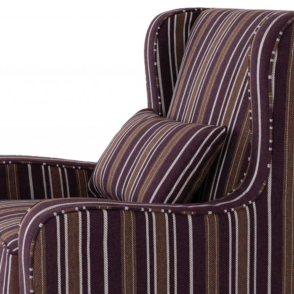 Sherborne Fireside Chair - Burgundy Stripe | Free & Fast P&P