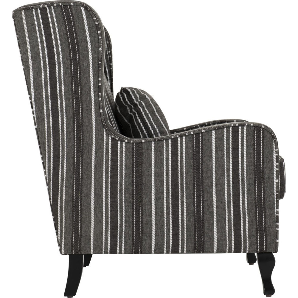 Sherborne Fireside Chair - Grey Stripe | Free & Fast P&P