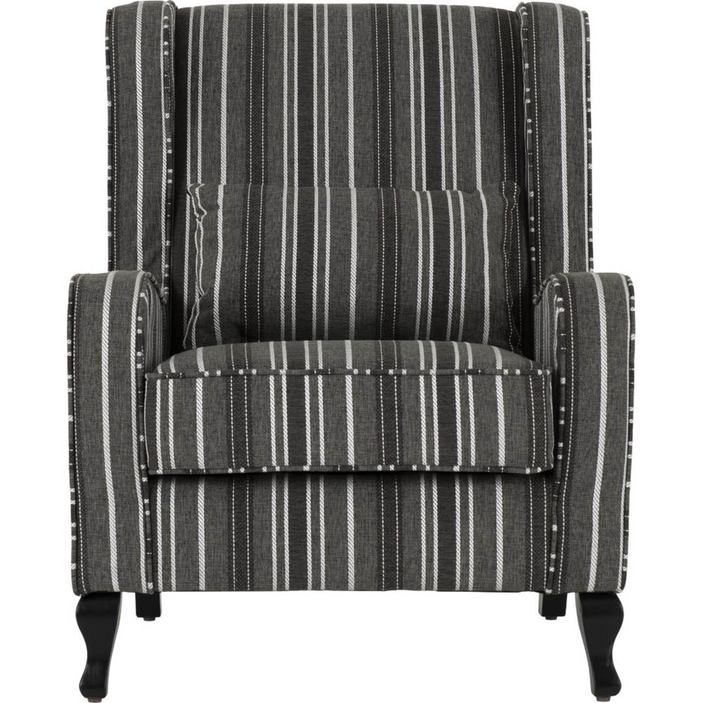 Sherborne Fireside Chair - Grey Stripe | Free & Fast P&P